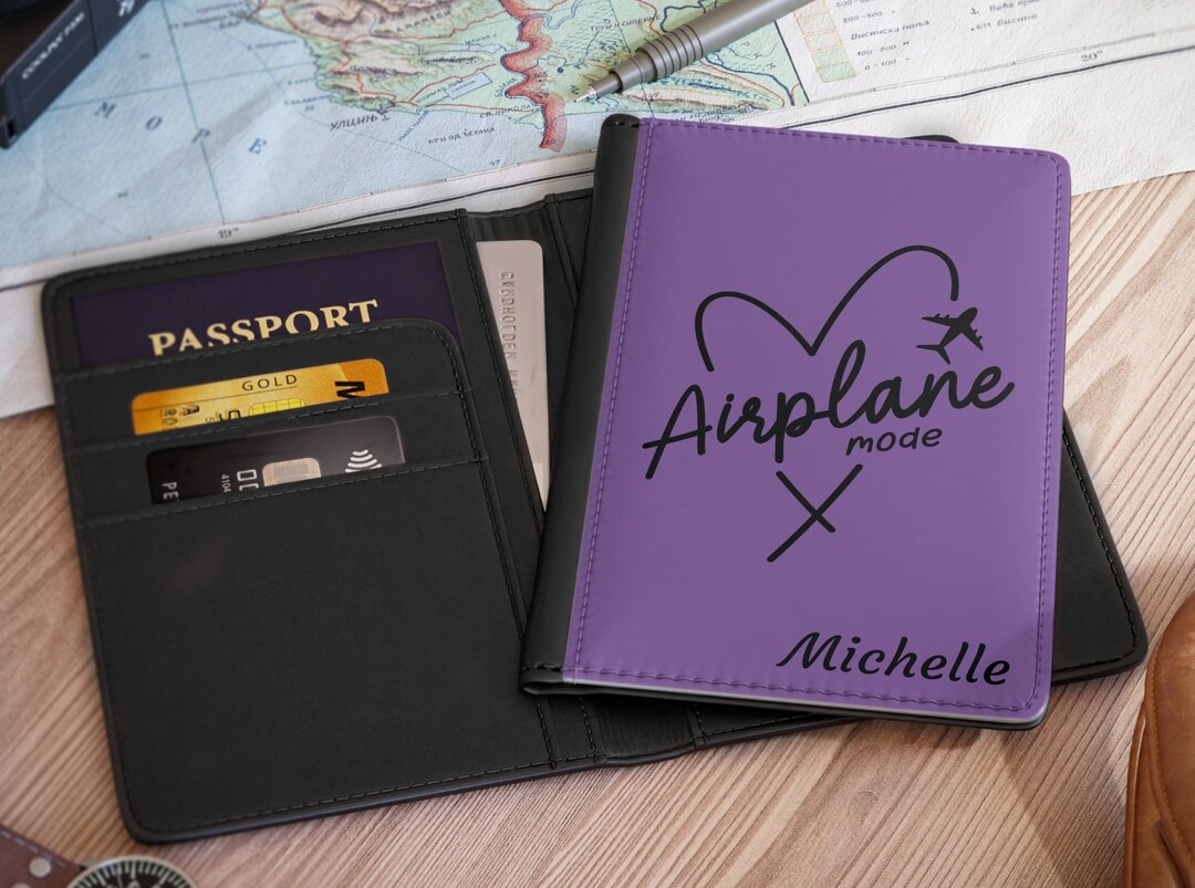 Passport Cover Personalized, Custom Purple Passport Holder for Women ...