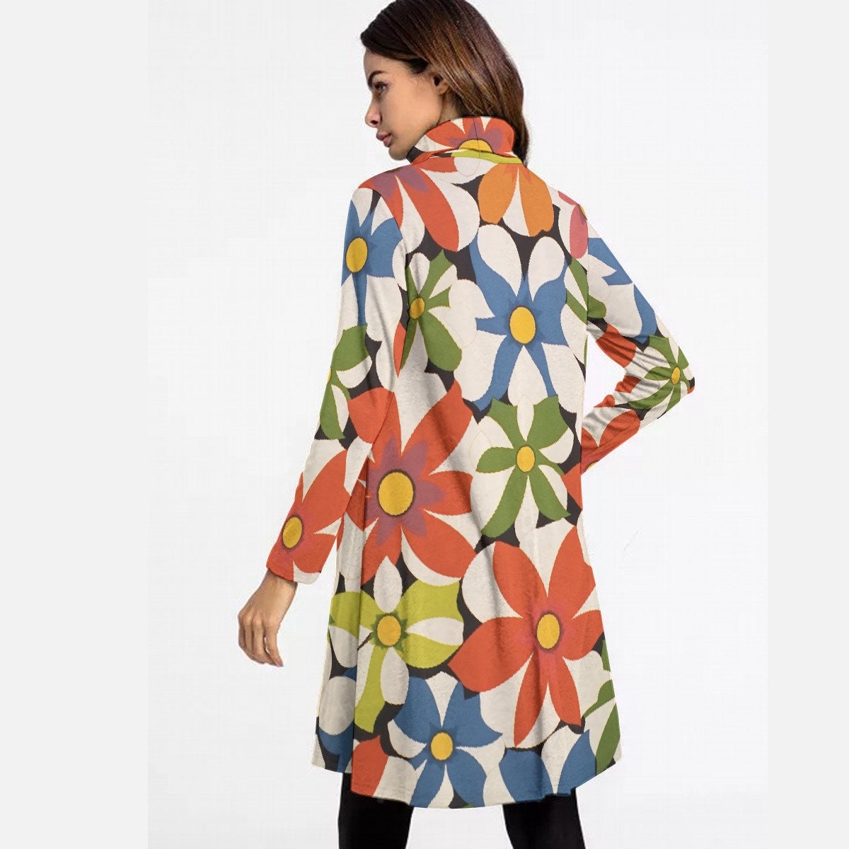 High Neck Dress With Long Sleeves for Women Petite to Plus Size S-3XL ...