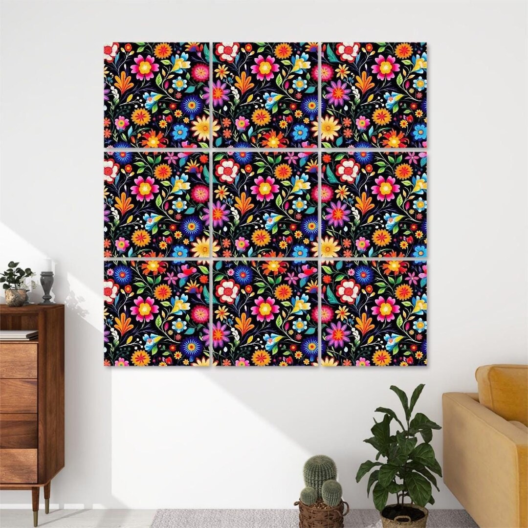 Decorative Acoustic Panel Set of 9 Sound-absorbing Wall Art Panels High ...