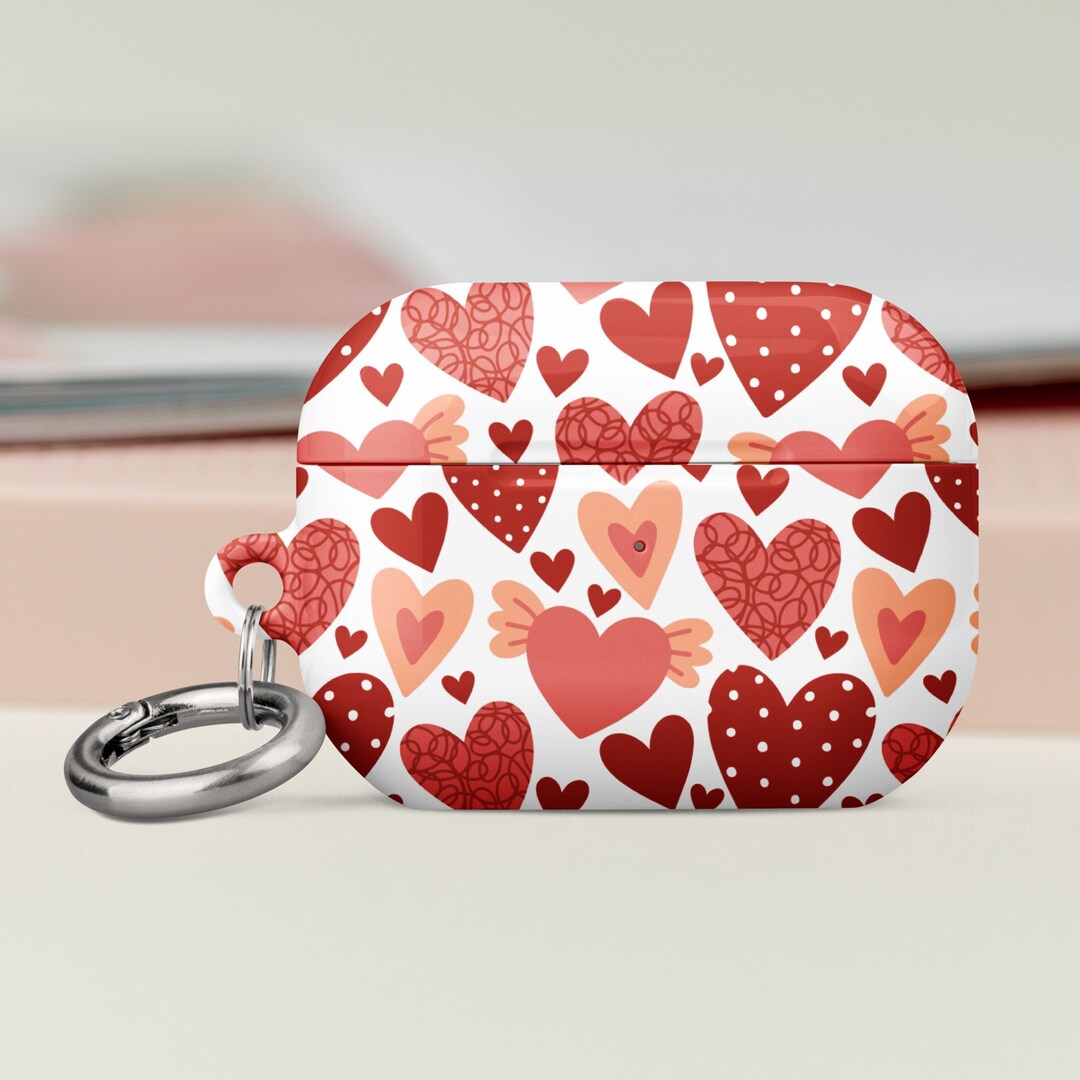 Cute Valentines Airpods Pro Case, Colorful Heart Pattern Airpods 1 / 2 ...