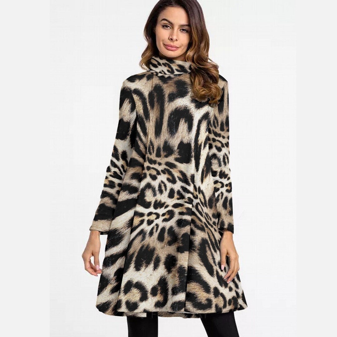 High Neck Dress With Long Sleeves for Women Petite to Plus Size S-3XL ...