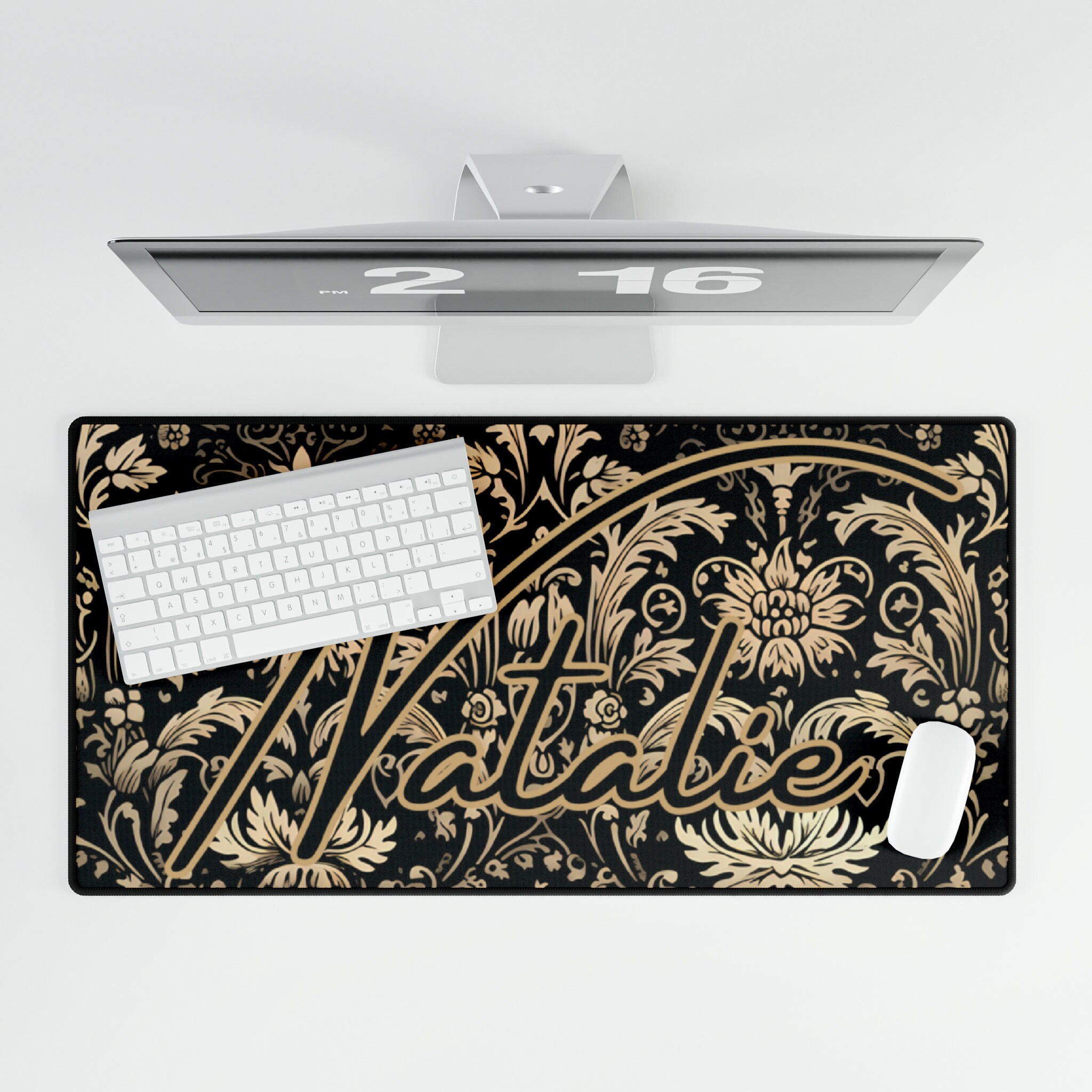 Custom Desk Mat With Name, Small Medium Large Gaming Mouse Pad, Gothic ...