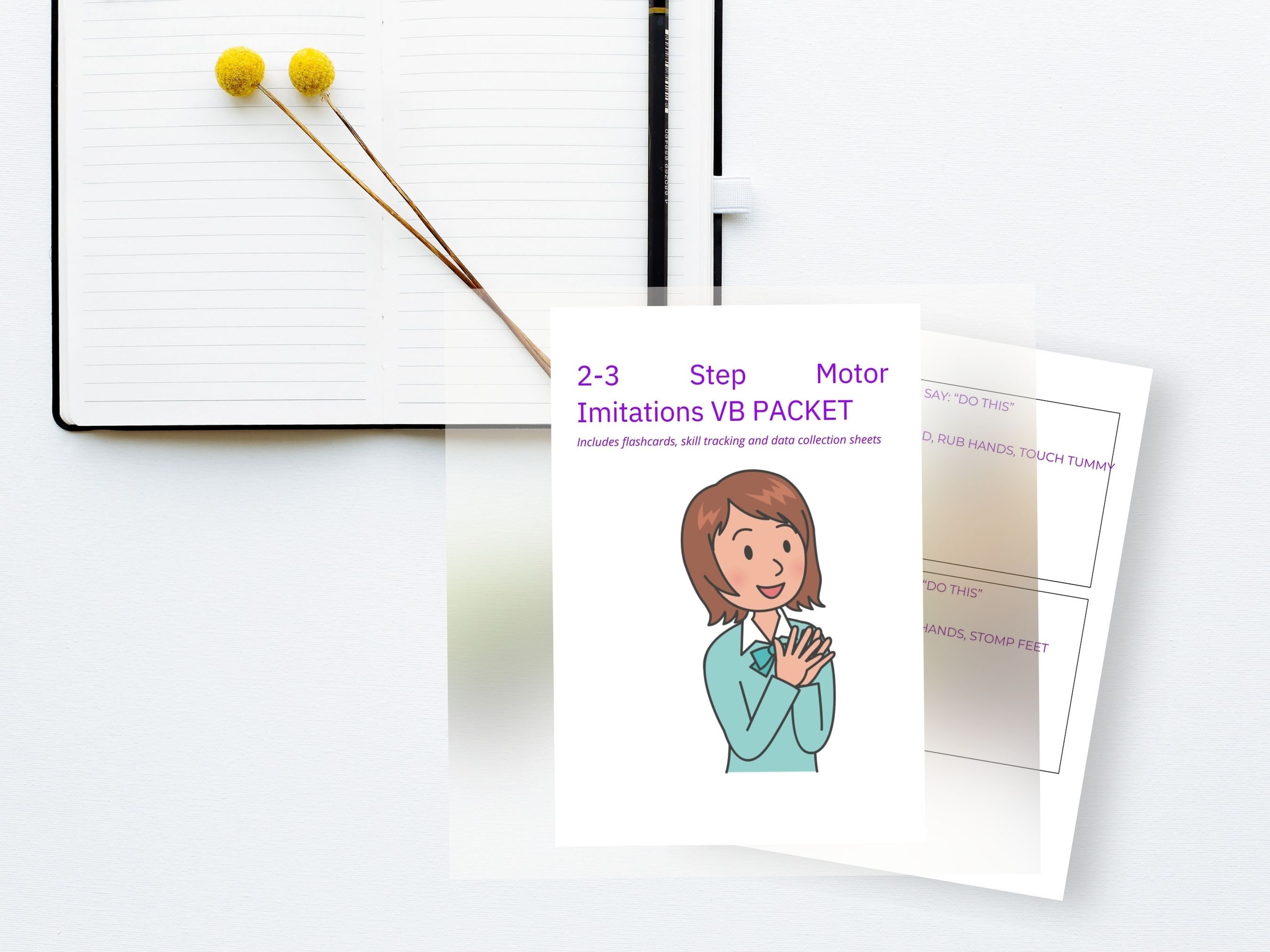 2-3 Step Motor Imitation VB Template Packet, Autism Skills Development ...