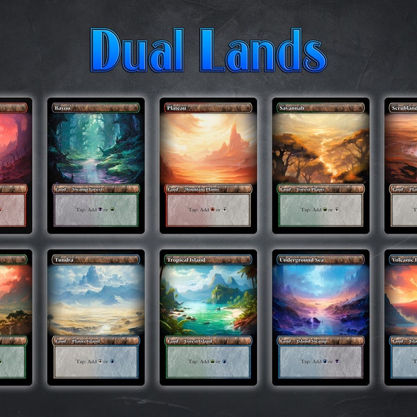 Mtg Proxy Lands - Etsy Australia