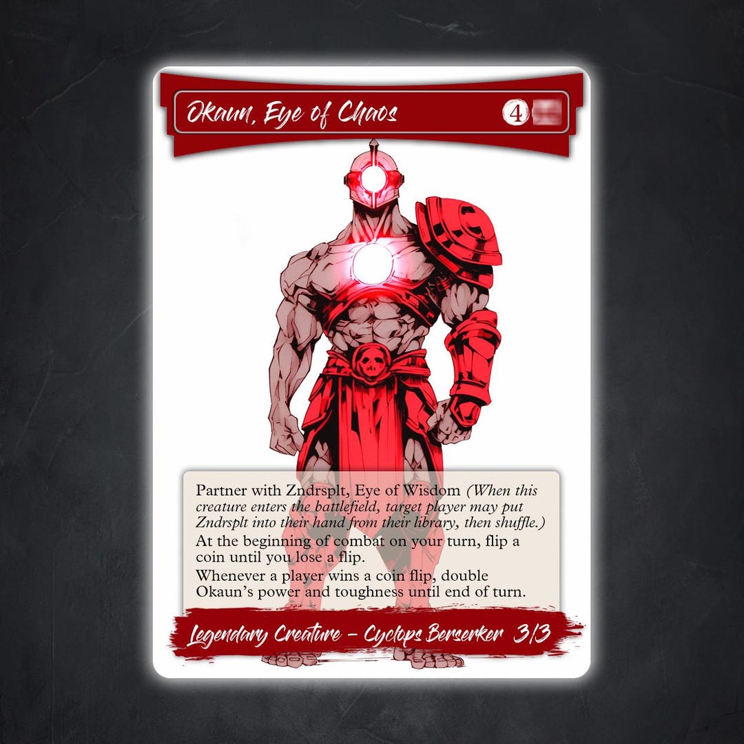 Okaun, Eye of Chaos 2 alternative Custom Art / No Foil japan Manga ...