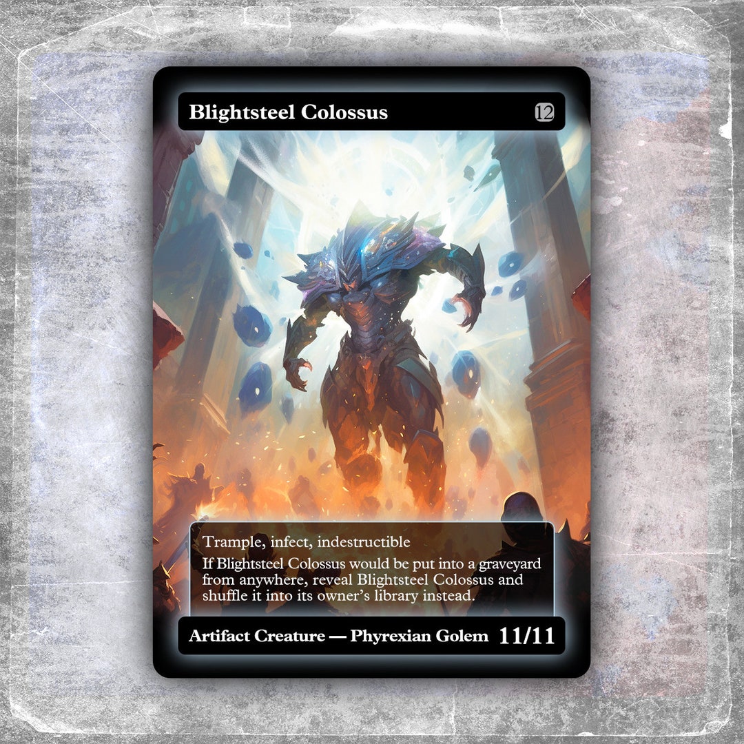 Blightsteel Colossus 1 alternative Custom Art / No Foil hyperion Edh ...