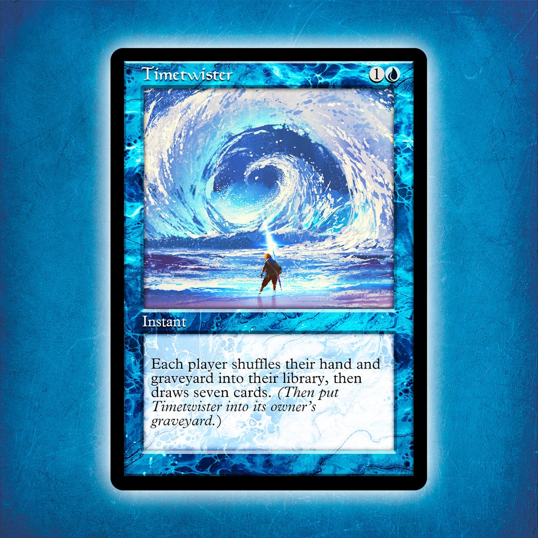 Timetwister alternative Custom Art / No Foil vintage Edh MTG Proxy - Etsy