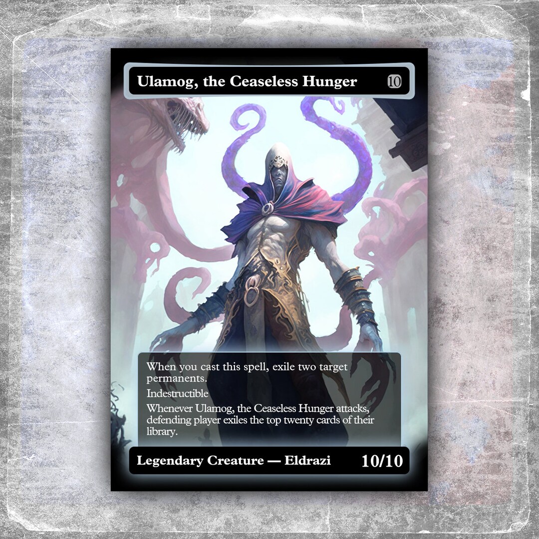 Ulamog, the Ceaseless Hunger 1 alternative Custom Art / No Foil ...