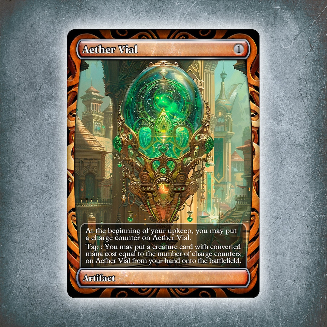 Aether Vial Full Art Masterpiece K 1 alternative Custom Art / No Foil ...