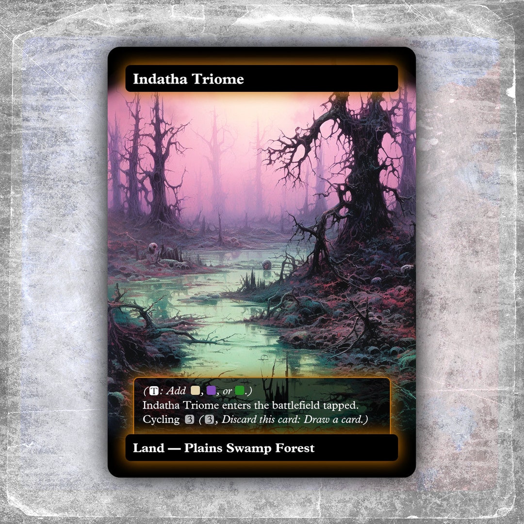 Indatha Triome 2 alternative Custom Art / No Foil hyperion Edh MTG ...