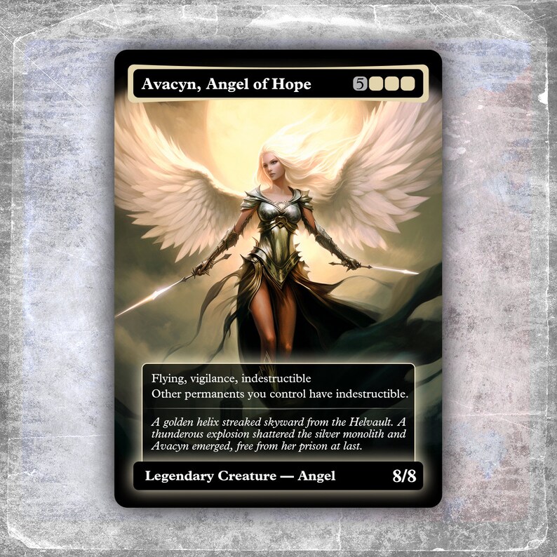 Avacyn, Angel of Hope PLAYSET 4 alternative Custom Art / No Foil ...