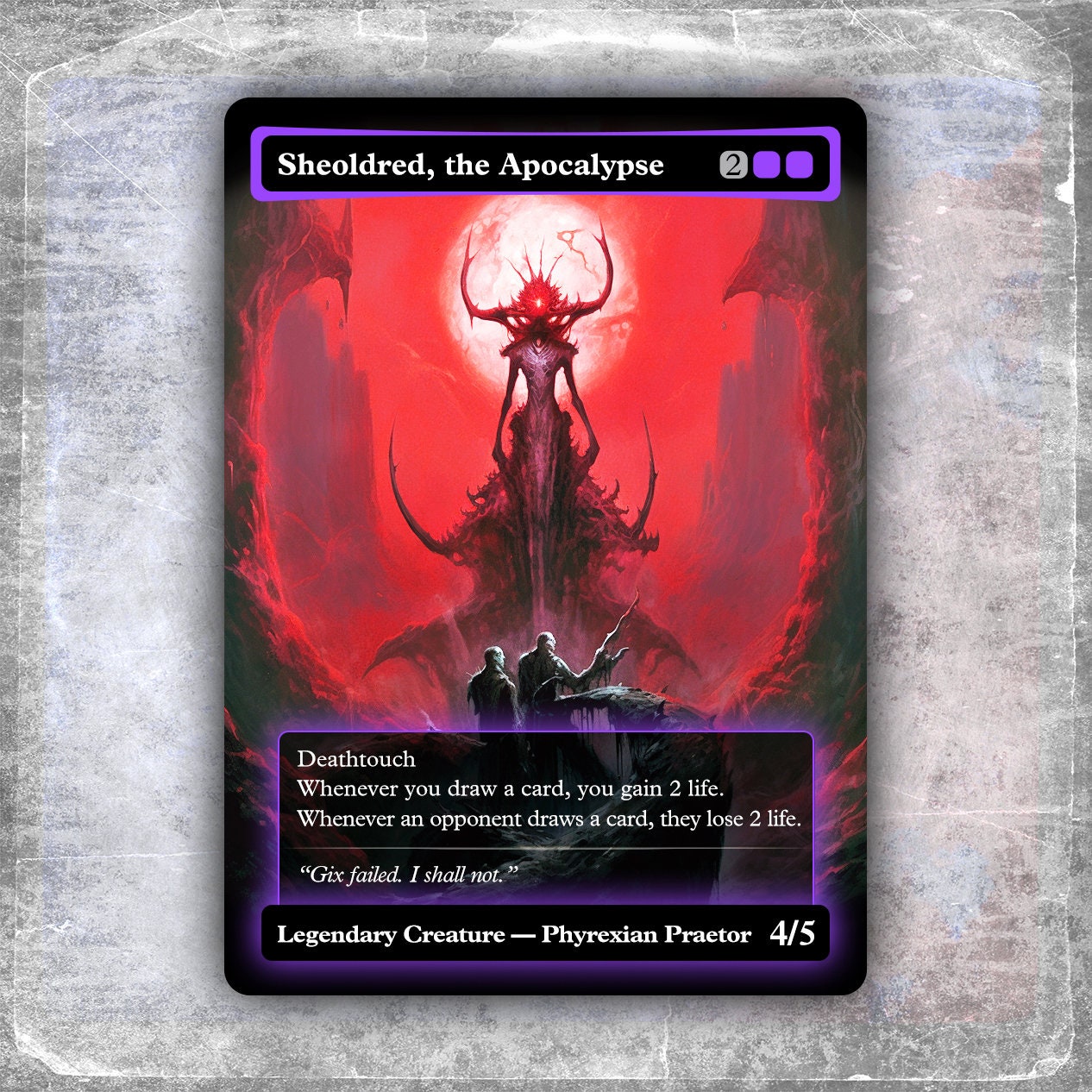 Sheoldred, the Apocalypse 3 alternative Custom Art / No Foil hyperion ...