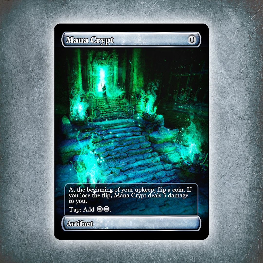 Mana Crypt Full Art 1 alternative Custom Art / No Foil Edh MTG Proxy - Etsy