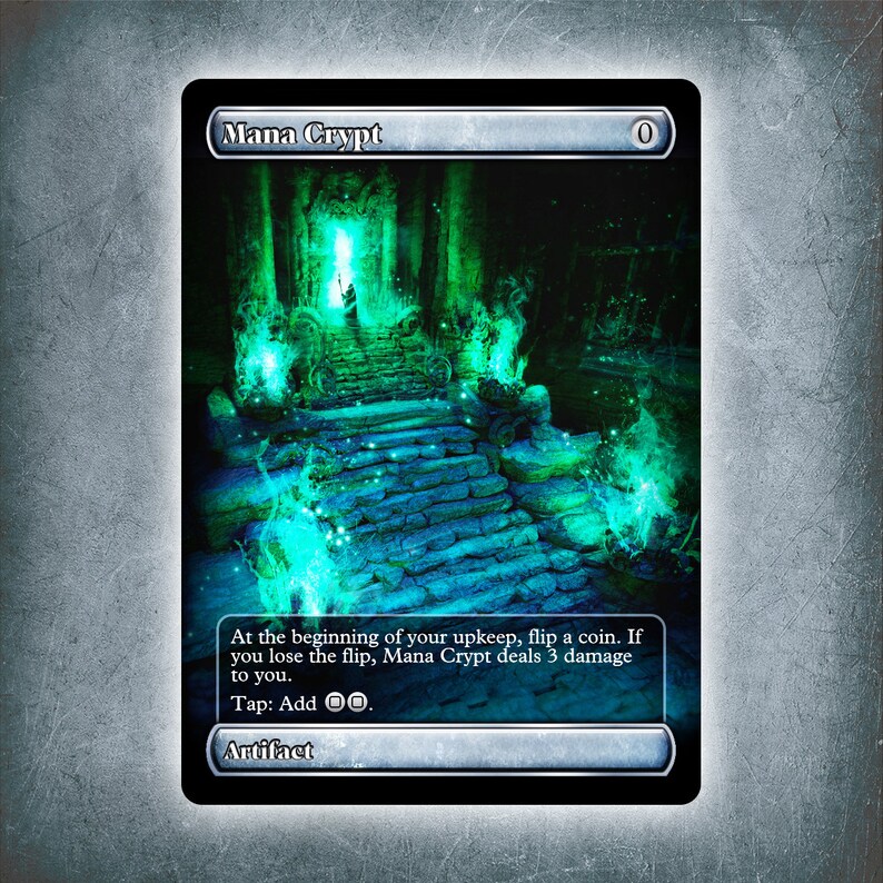 Mana Crypt Full Art 1 alternative Custom Art / No Foil Edh MTG Proxy - Etsy