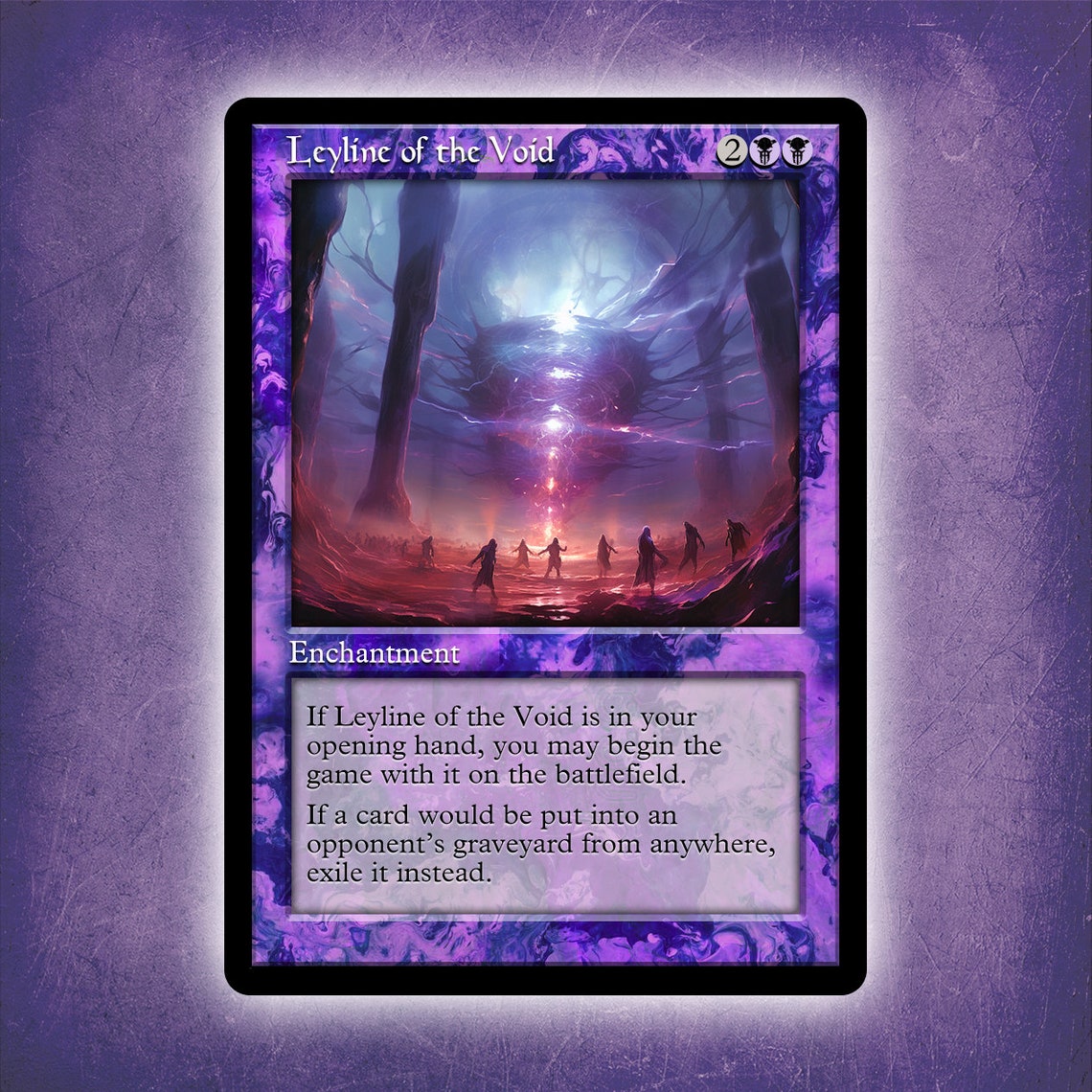 Leyline of the Void 1 alternative Custom Art / No Foil vintage Edh MTG Proxy - Etsy