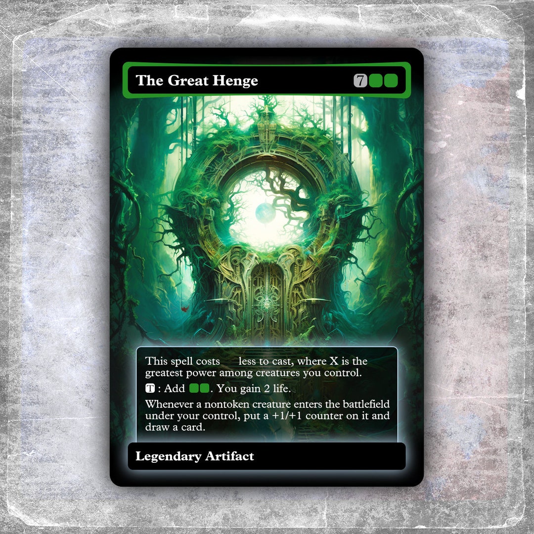 The Great Henge 3 alternative Custom Art / No Foil Proxy - Etsy