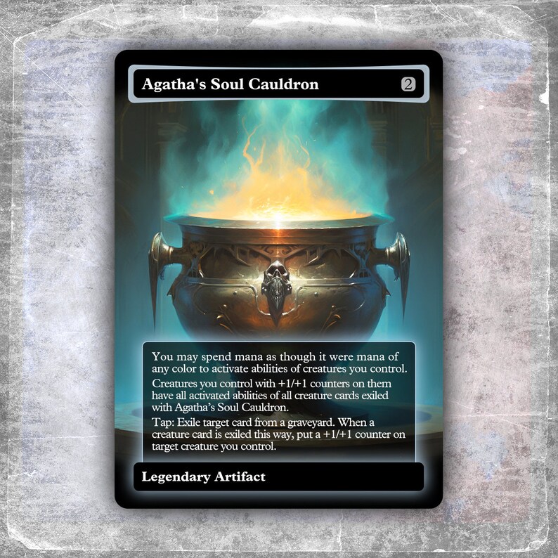 Agatha's Soul Cauldron PLAYSET 4 alternative Custom Art - Etsy