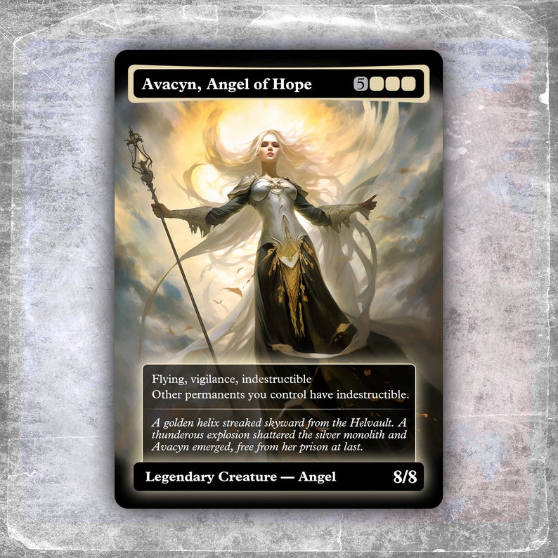 Avacyn, Angel of Hope PLAYSET 4 alternative Custom Art / No Foil ...
