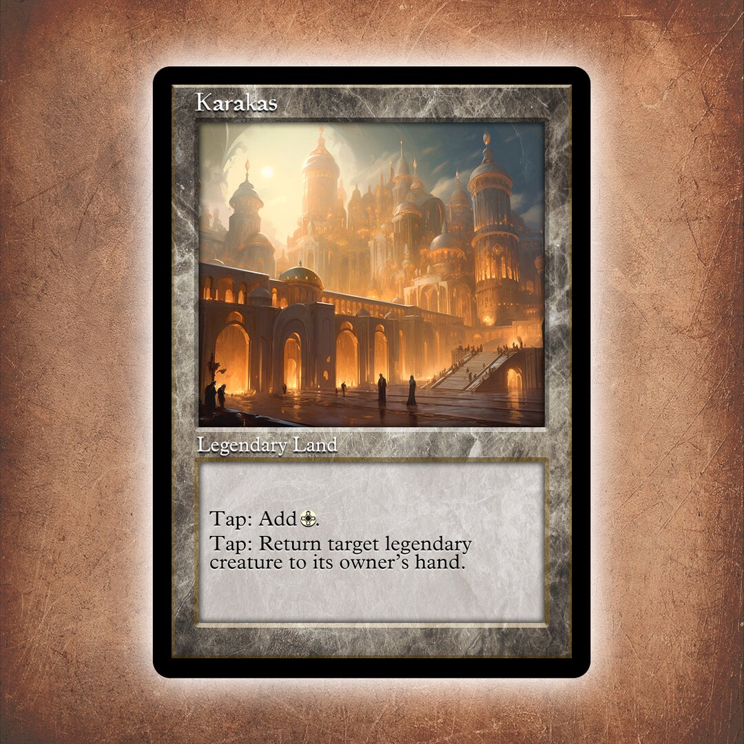 Karakas Old Vintage Style 2 alternative Custom Art / No Foil Retro Edh MTG Proxy - Etsy
