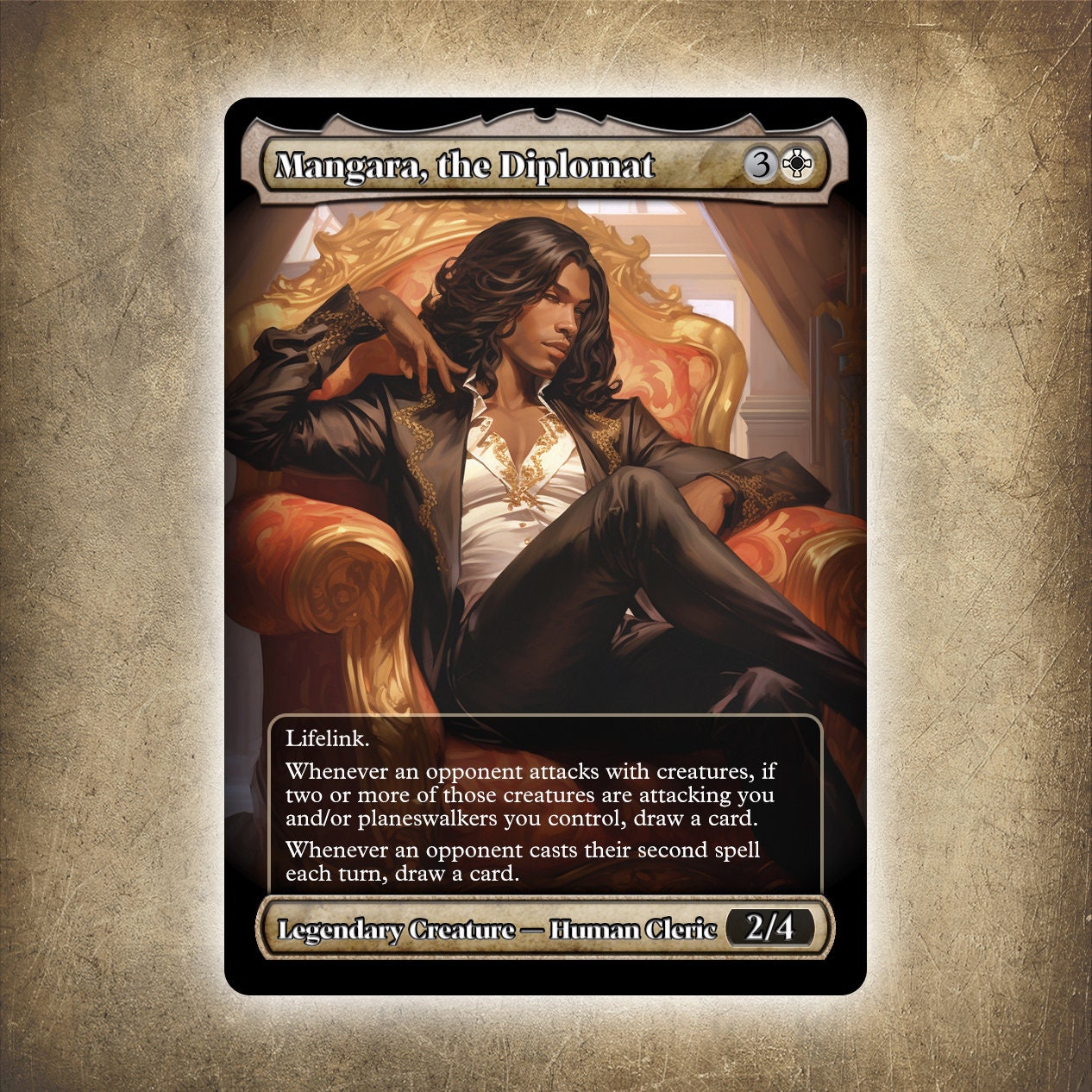 Mangara the Diplomat Full Art alternative Custom Art / No - Etsy