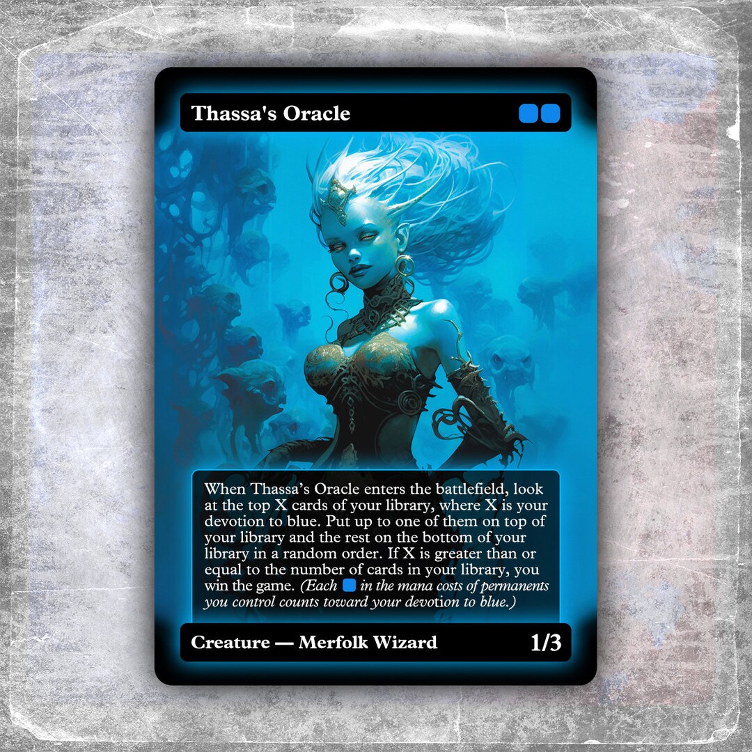 Thassa's Oracle 1 alternative Custom Art / No Foil hyperion Edh MTG Proxy - Etsy