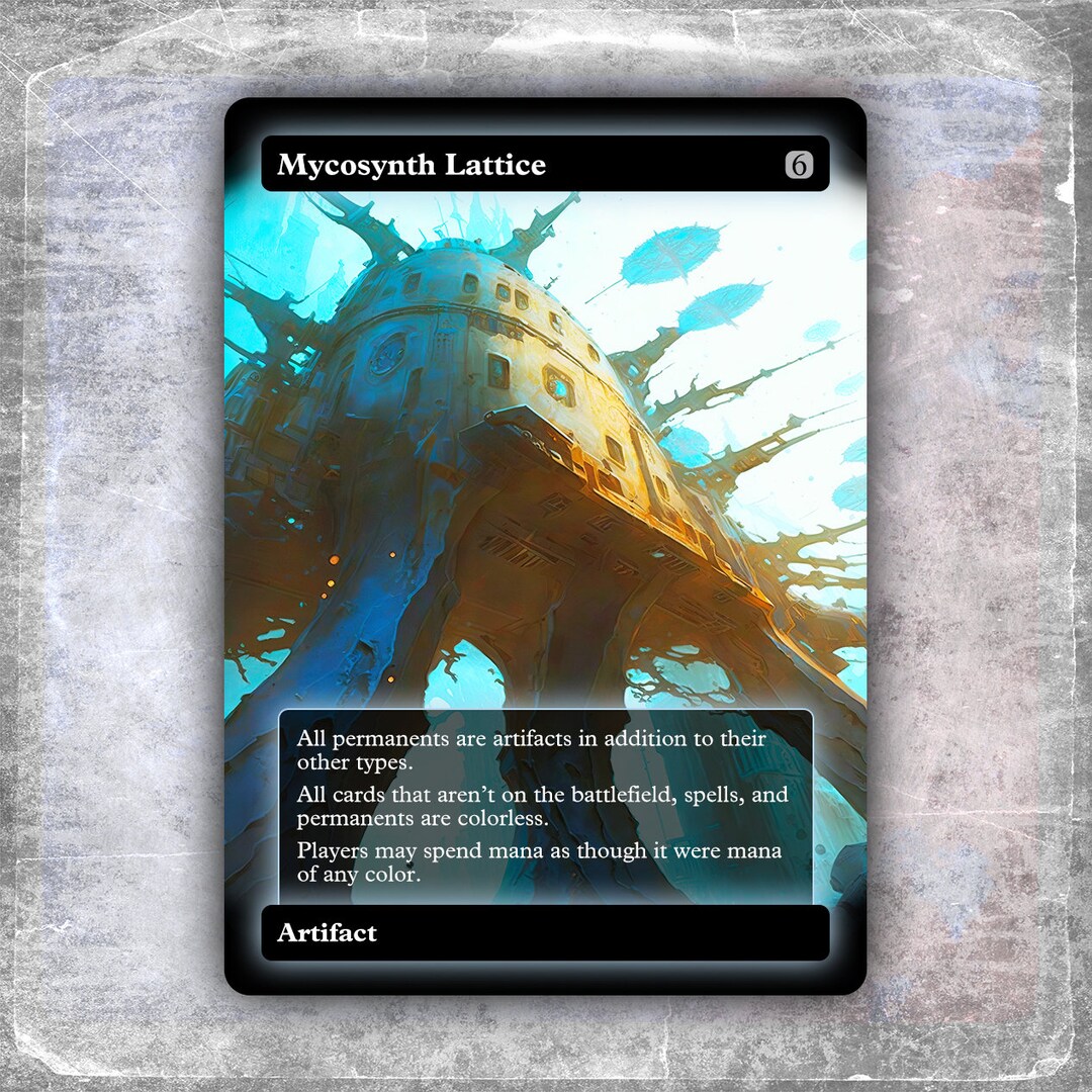 Mycosynth Lattice 1 alternative Custom Art / No Foil hyperion Edh MTG ...