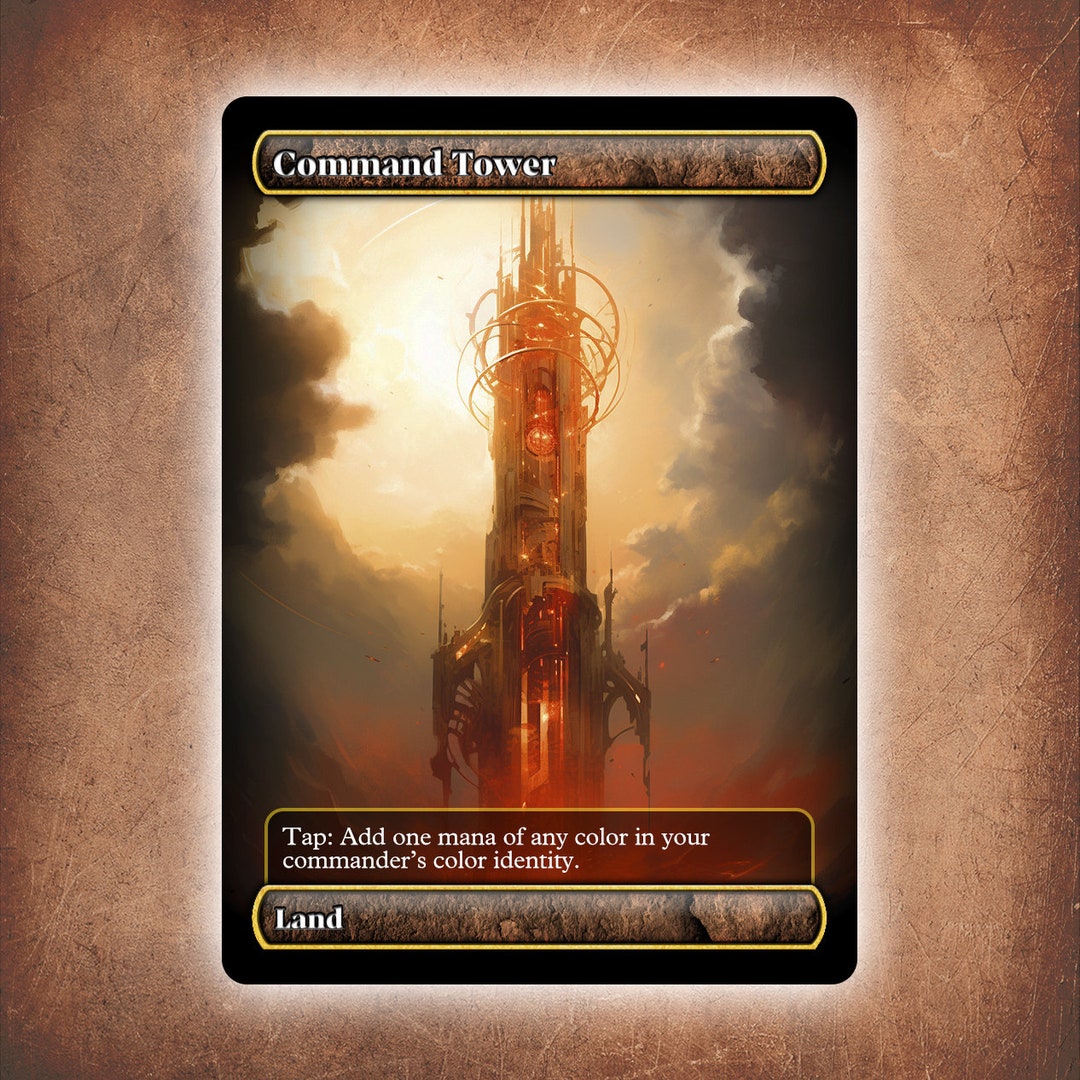 Command Tower Full Art 2 alternative Custom Art / No Foil Edh MTG Proxy ...