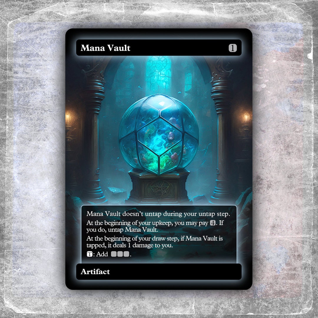 Mana Vault 1 alternative Custom Art / No Foil hyperion Edh MTG Proxy - Etsy