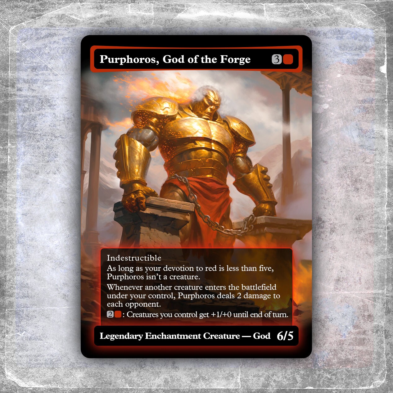 Purphoros God Of The Forge Alter