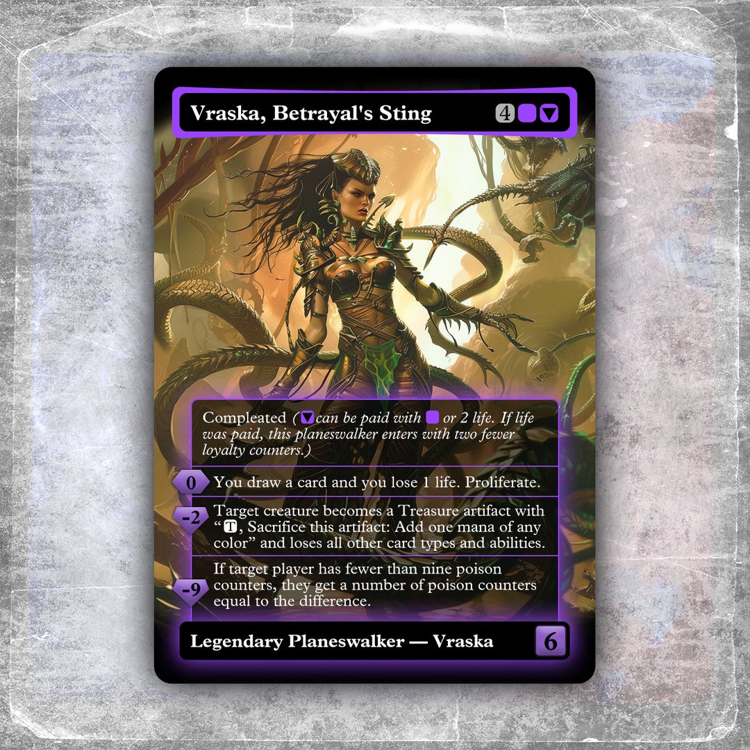 Vraska, Betrayal's Sting 2 alternative Custom Art / No Foil hyperion ...