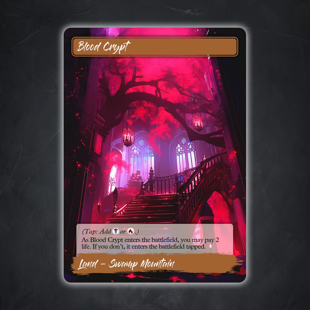 Blood Crypt 4 alternative Custom Art / No Foil japan Manga / Anime Edh ...