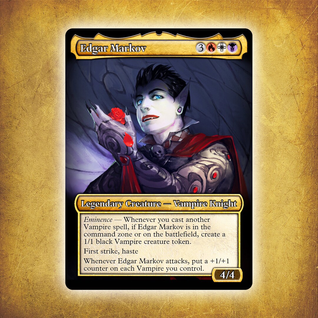 Edgar Markov alternative Custom Art / No Foil Edh MTG Proxy - Etsy