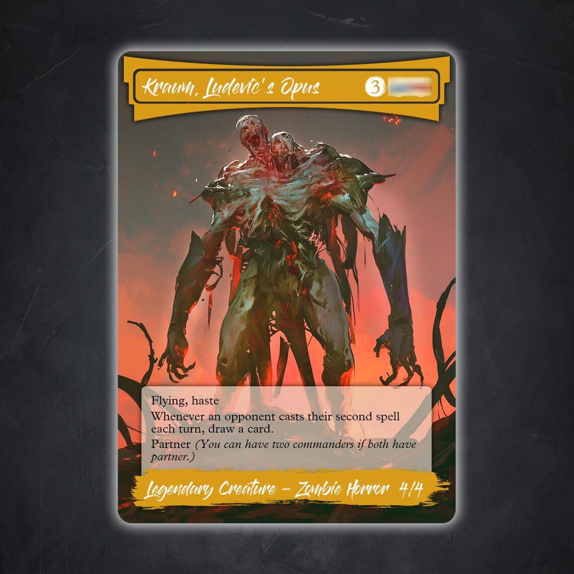 Kraum, Ludevic's Opus 3 alternative Custom Art / No Foil japan Manga ...