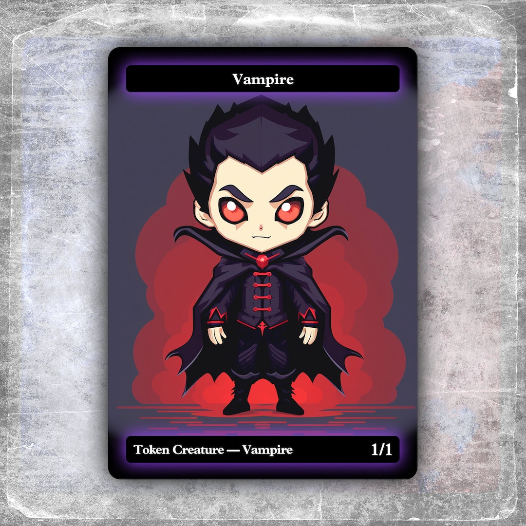 Token Vampire Cute 2 alternative Custom Art / No Foil Edh MTG Proxy - Etsy