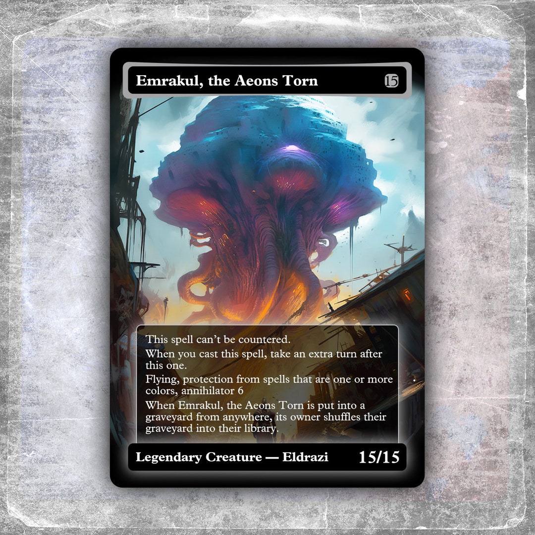 Emrakul, the Aeons Torn 3 alternative Custom Art / No Foil hyperion Edh ...