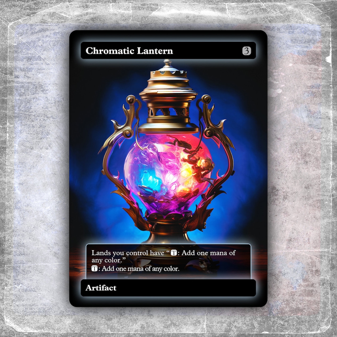 Chromatic Lantern 2 alternative Custom Art / No Foil hyperion Edh MTG ...