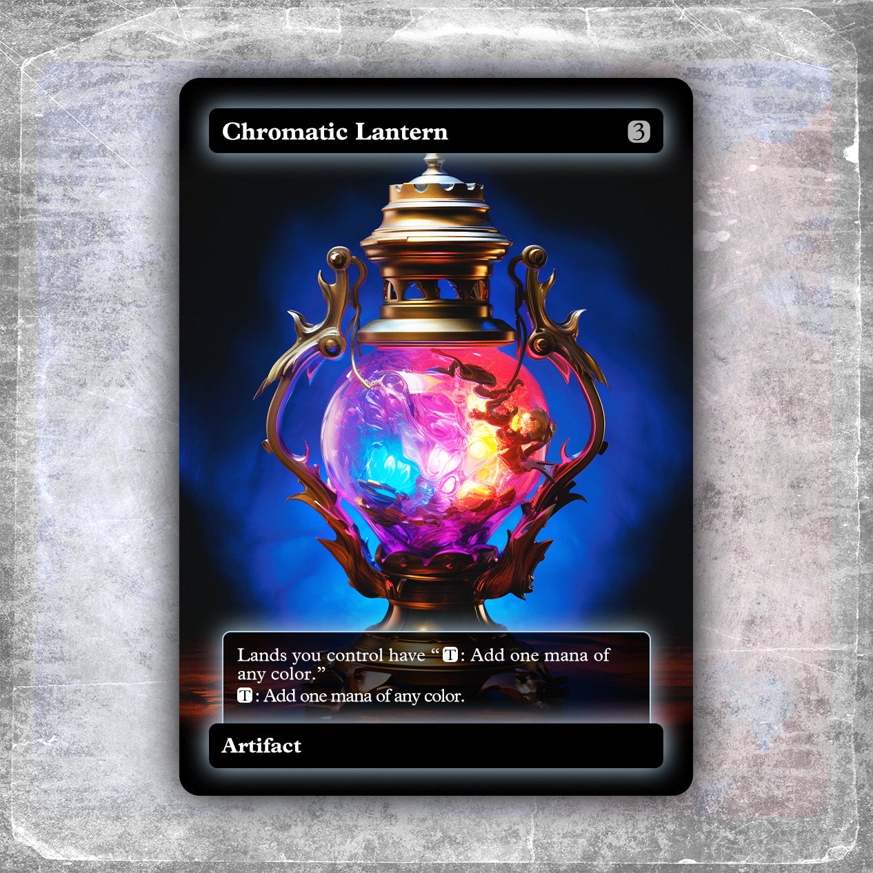 Chromatic Lantern 2 alternative Custom Art / No Foil hyperion Edh MTG ...