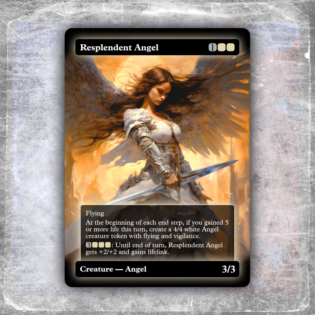 Resplendent Angel 2 alternative Custom Art / No Foil - Etsy