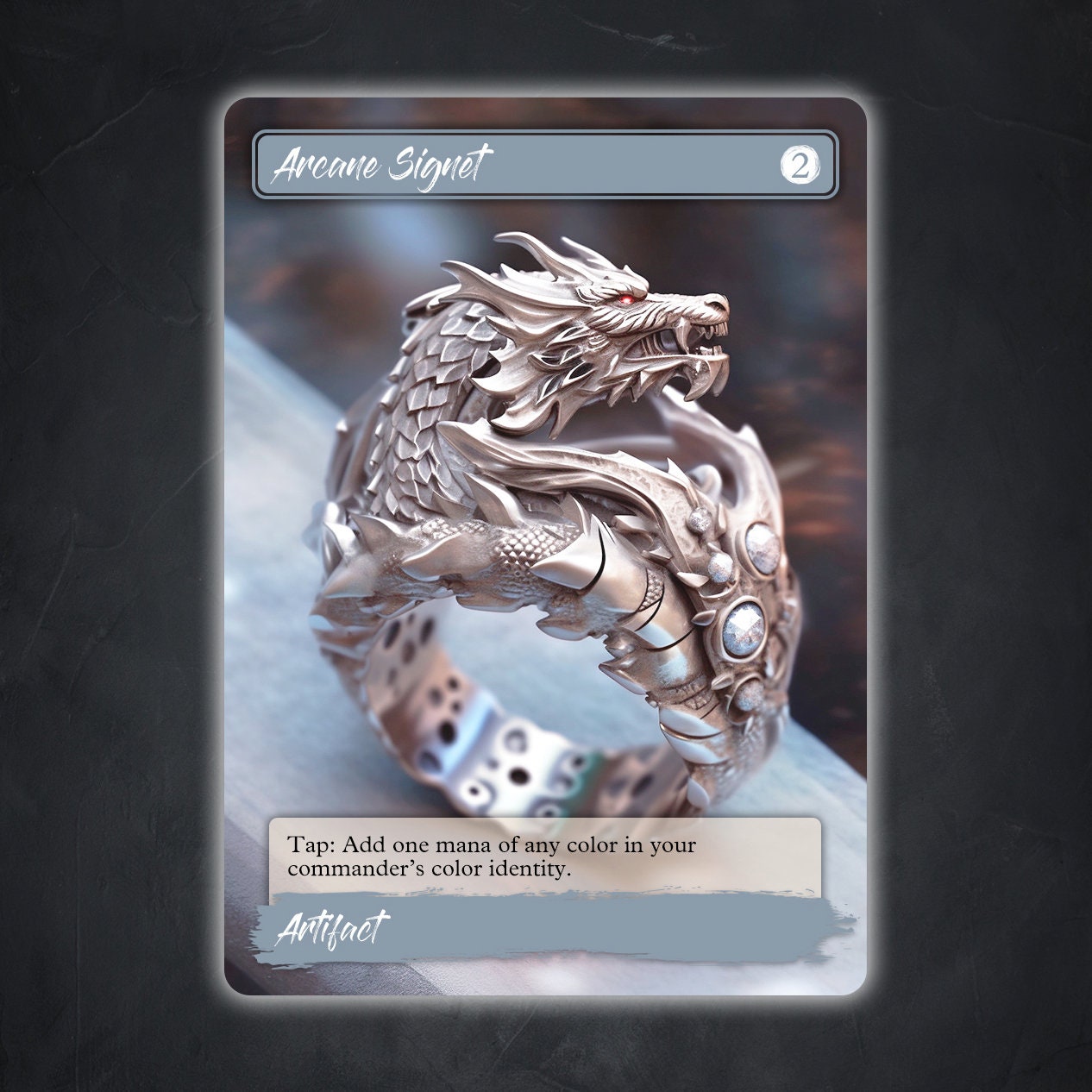 Arcane Signet 4 alternative Custom Art / No Foil japan Manga / Anime ...