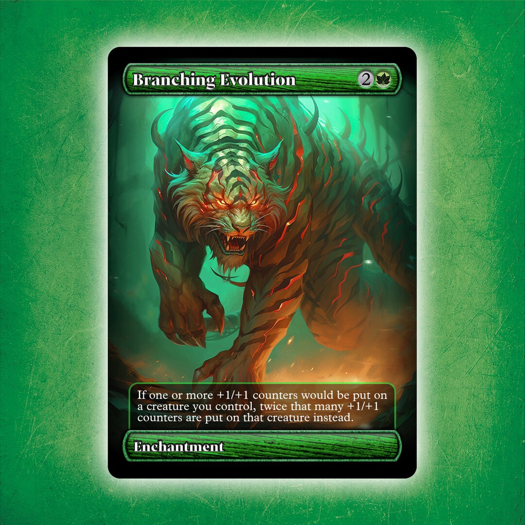 Branching Evolution Full Art alternative Custom Art / No Foil Edh MTG Proxy - Etsy