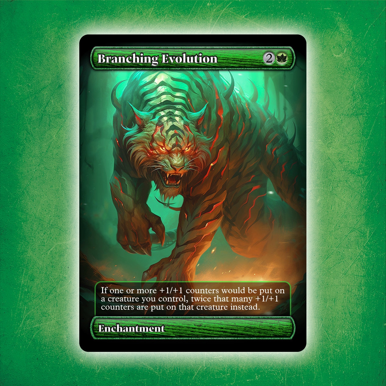 Branching Evolution Full Art alternative Custom Art / No Foil Edh MTG ...