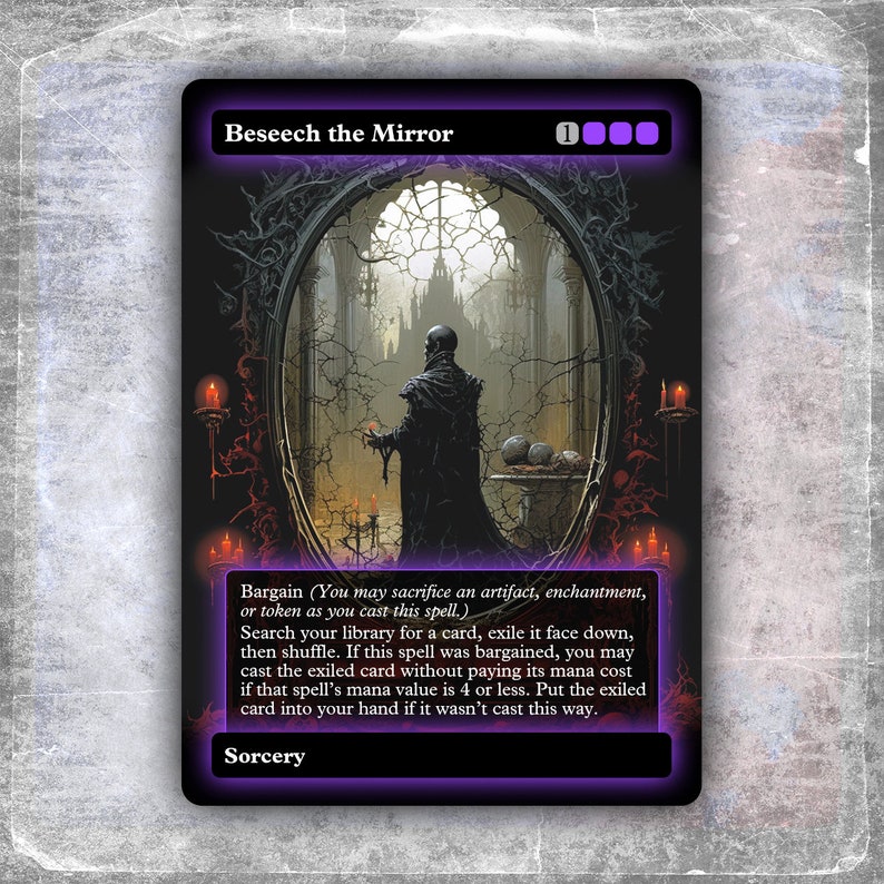 Beseech the Mirror 5 alternative Custom Art / No Foil - Etsy