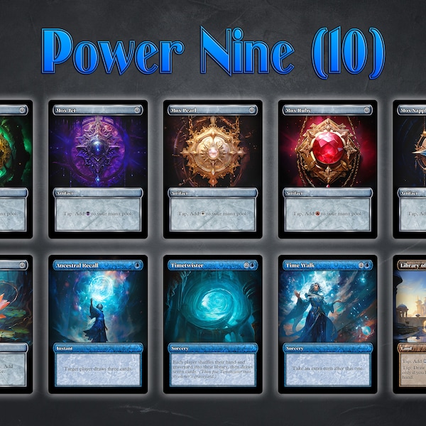 Mtg Power 9 Proxy - Etsy