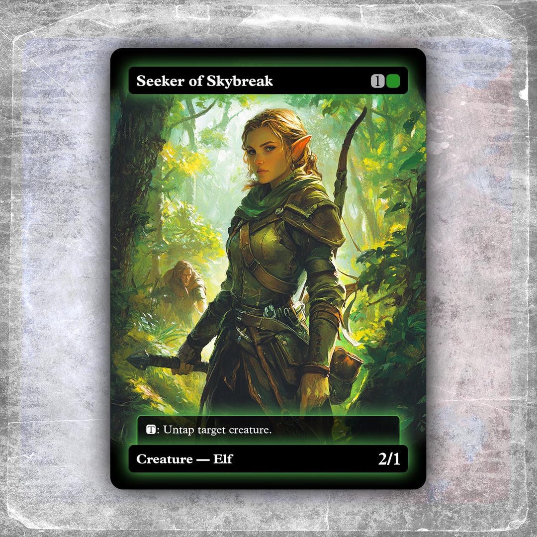 Seeker of Skybreak 1 alternative Custom Art / No Foil hyperion Edh MTG Proxy - Etsy