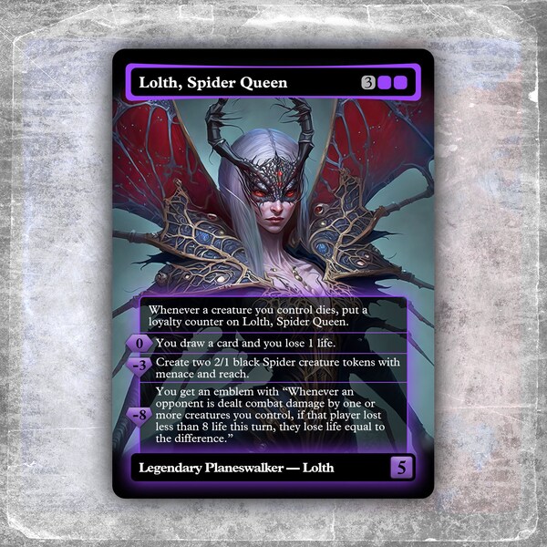 Mtg Spider Queen - Etsy