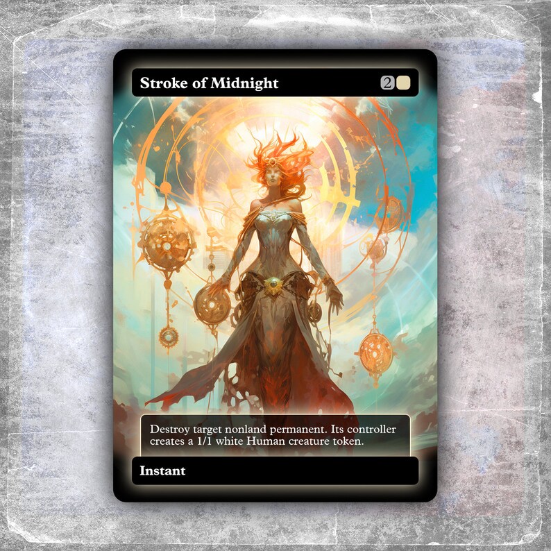 Stroke of Midnight 2 alternative Custom Art / No Foil hyperion Edh MTG ...