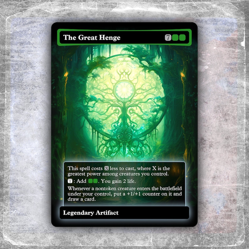 The Great Henge 1 alternative Custom Art / No Foil hyperion Edh MTG Proxy - Etsy