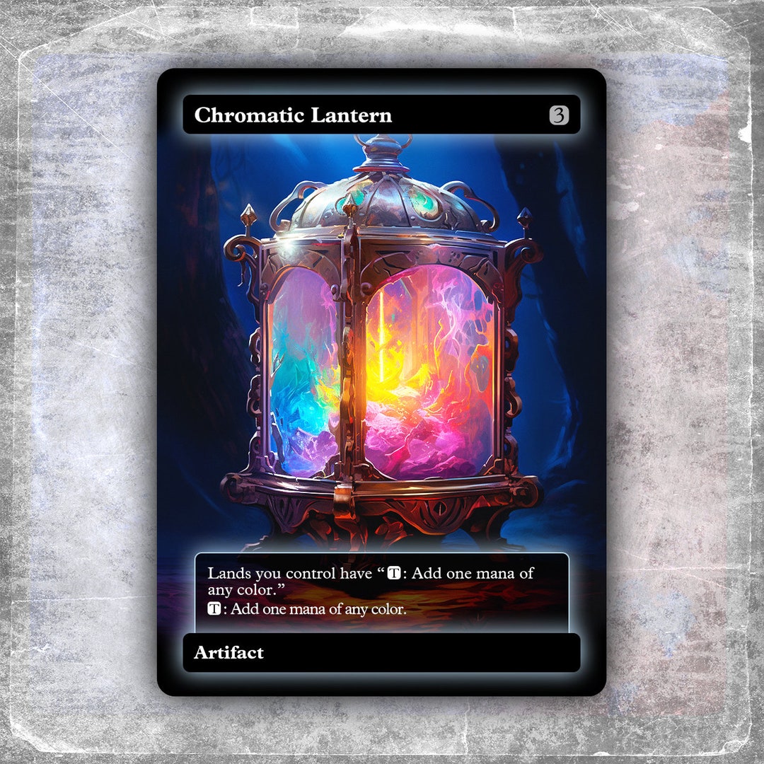 Chromatic Lantern 1 alternative Custom Art / No Foil hyperion Edh MTG ...