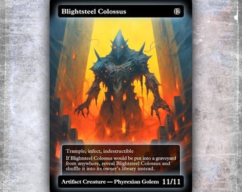 Professionally Painted Blightsteel Colossus Miniature - Etsy