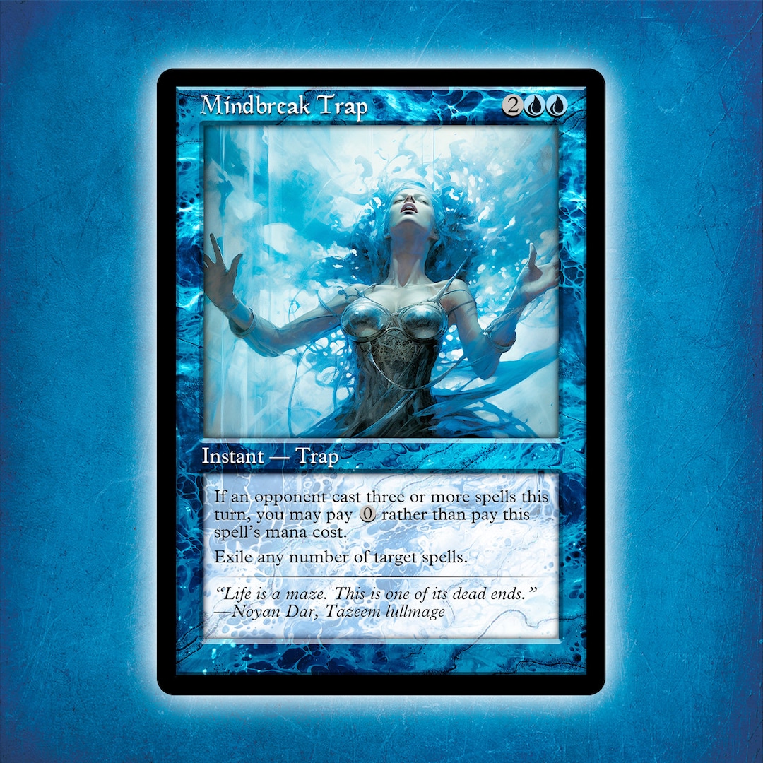 Mindbreak Trap 2 alternative Custom Art / No Foil vintage Edh MTG Proxy - Etsy